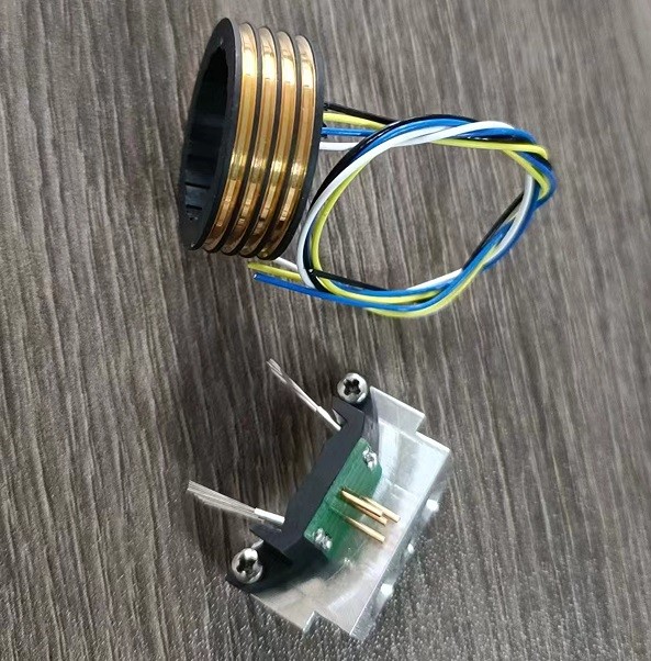 0.7mm Pin Distance Separate Rotor Slip Ring For Rotary Table And Test ...